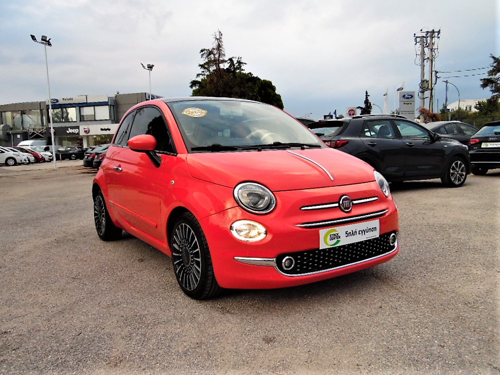 Fiat - 500 - 5 Χρόνια εγγύηση-LOUNGE AUTO - Πορτοκαλί - 2016 | Stock Center